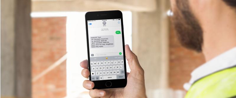 Text Banking – Building Trades Credit Union